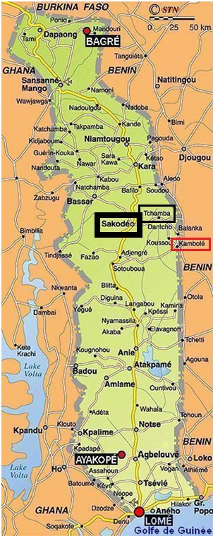 Réalisations au Togo dans la région centrale de Sokobé (Préfecture ...